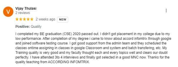 Accord Info Matrix - IT Training Coaching Center, Chennai